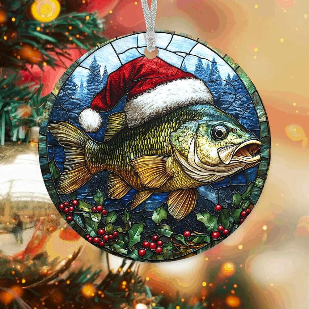 Walleye Fish Custom Ornaments 2025, Walleye Fish Ornament, Walleye Fish ...