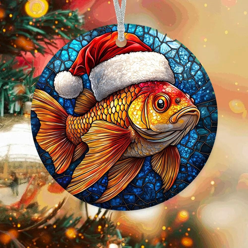 Walleye Fish Custom Ornaments 2025, Walleye Fish Ornament, Walleye Fish ...