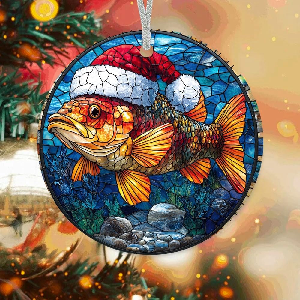Walleye Fish Custom Ornaments 2025, Walleye Fish Ornament, Walleye Fish ...