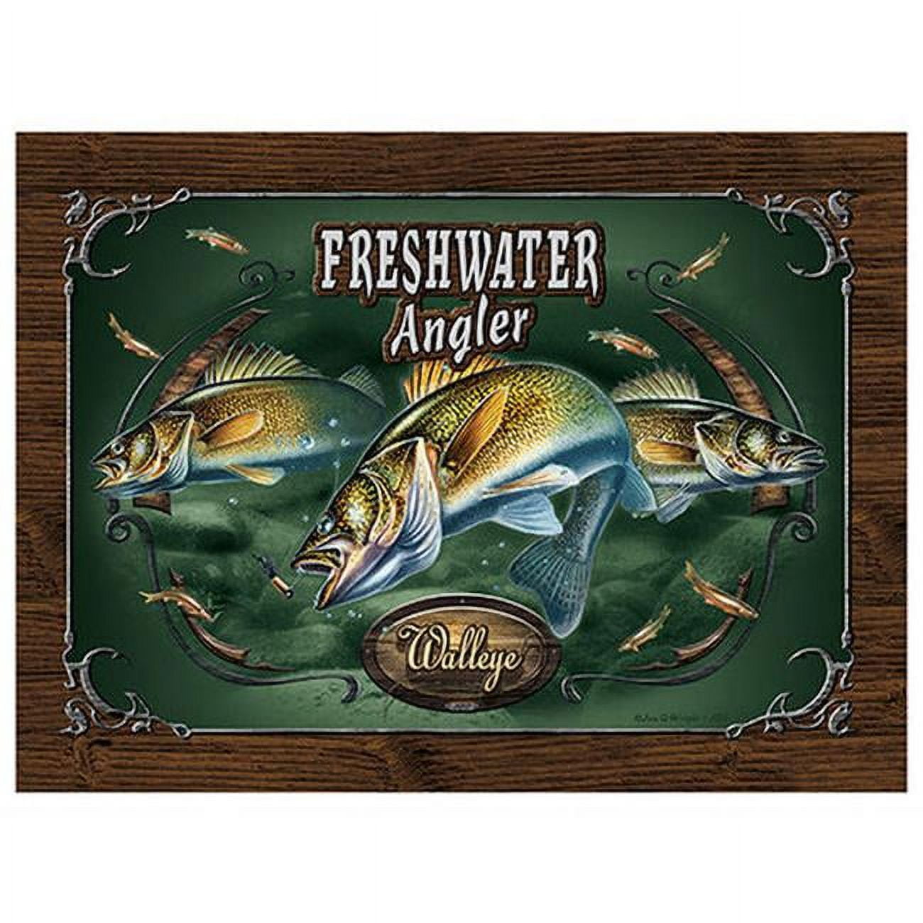 Walleye Freshwater Angler Novelty Sign - Walmart.com
