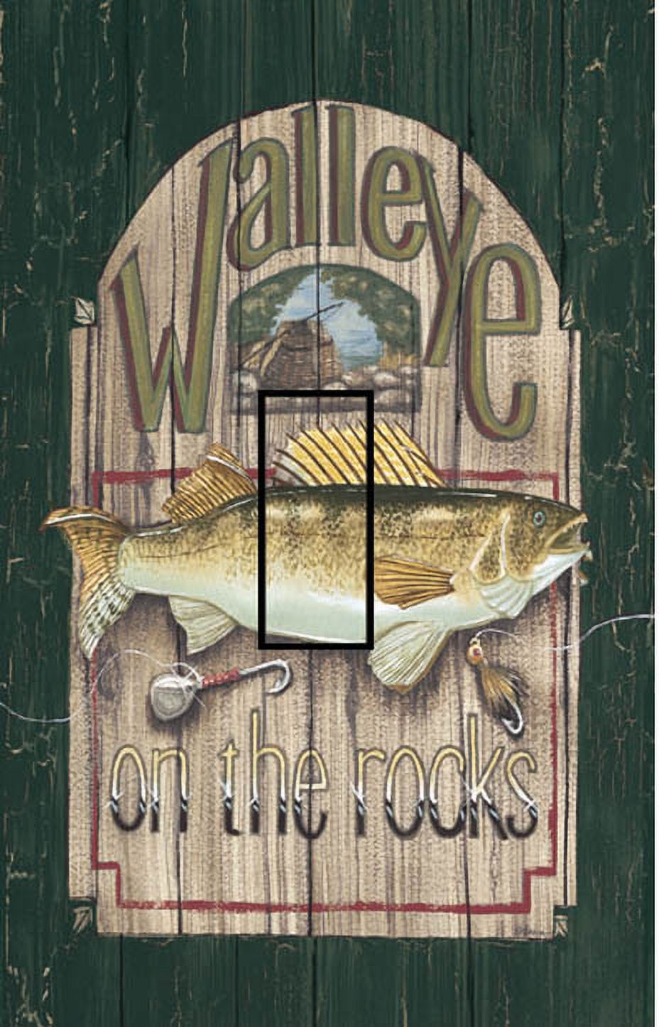 Walleye Single Toggle SwitchStix Peel and Stick Art Deco Switch Plate ...