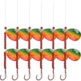 Walleye Spinner Rigs Fishing Lures, 6 Pack Crawler Harness Walleye ...
