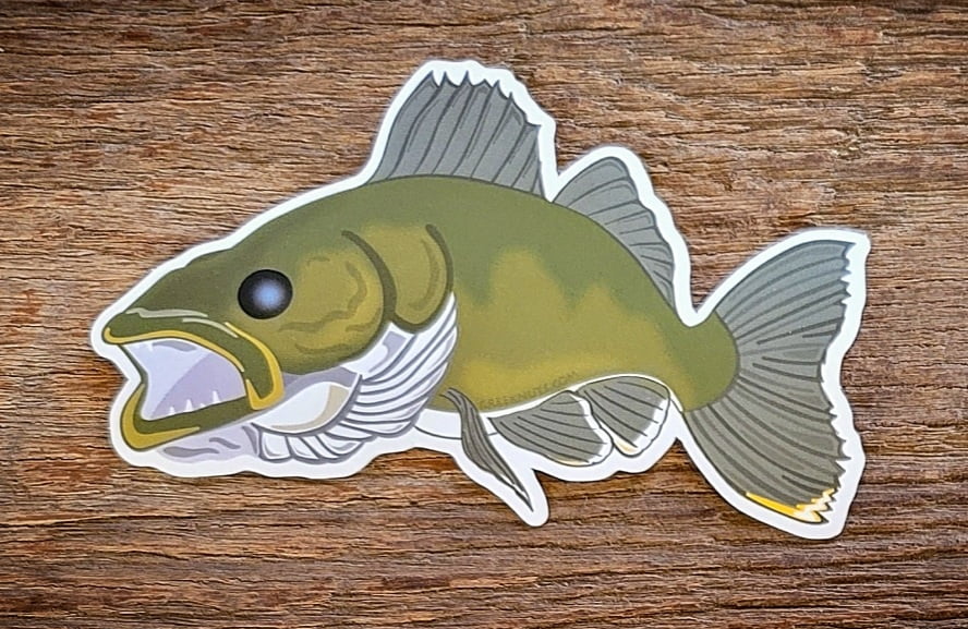 Walleye Sticker Decal - Walmart.com
