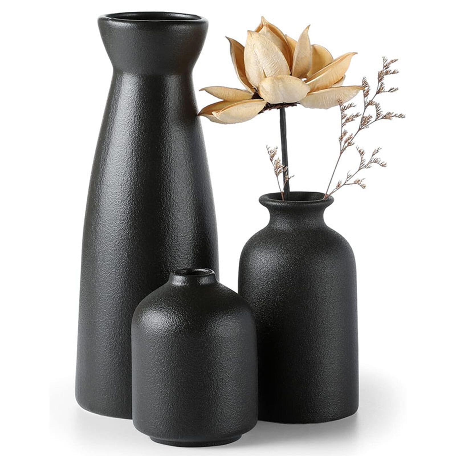 Wallfire Ceramic Vase,Small Vases for Decor,Set 3 Modern Boho Vases for ...