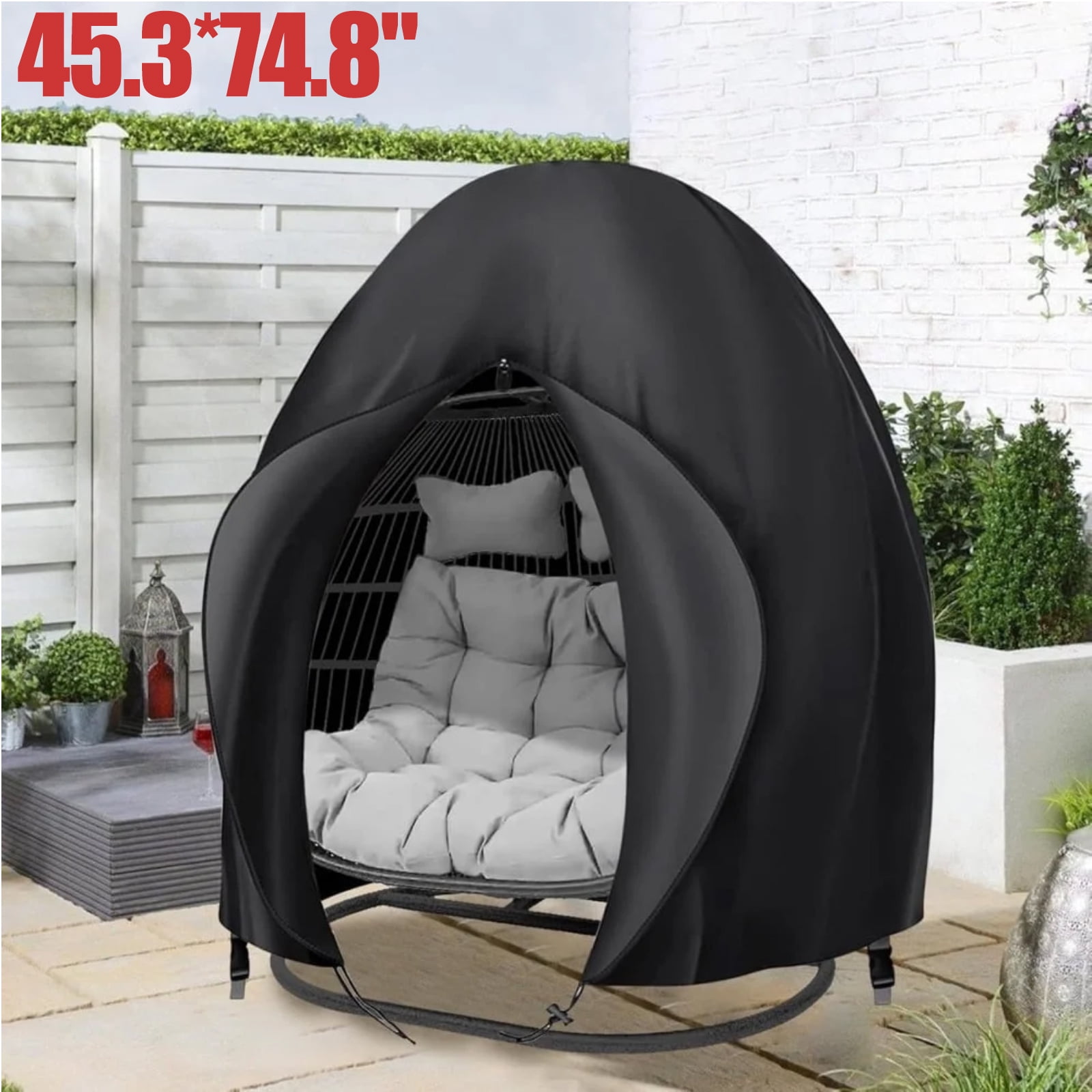 Wallfire Egg Chair Cover Waterproof Swing Chair Cover with Zipper ...
