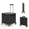Free Shipping! Foldable Utility Cart Folding Portable Rolling Crate ...