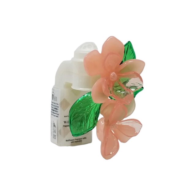 Wallflower Fragrance Diffuser Plug Peach Colored Flowers With Green ...