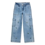Wallflower Girls Wide Leg Denim Jeans, Sizes 7-16, Comfortable and ...