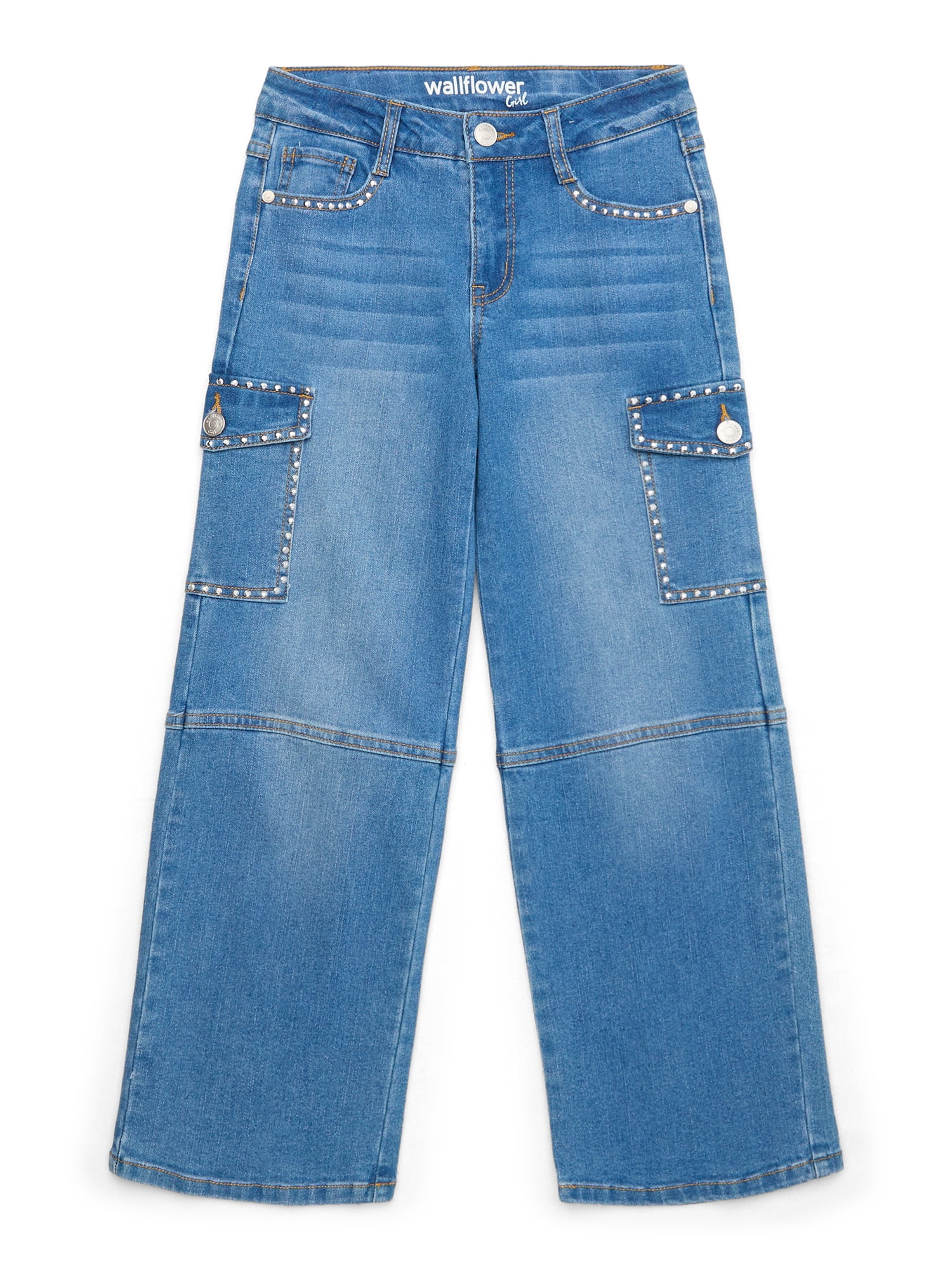 Wallflower Girls Wide Leg Denim Jeans - Walmart.com