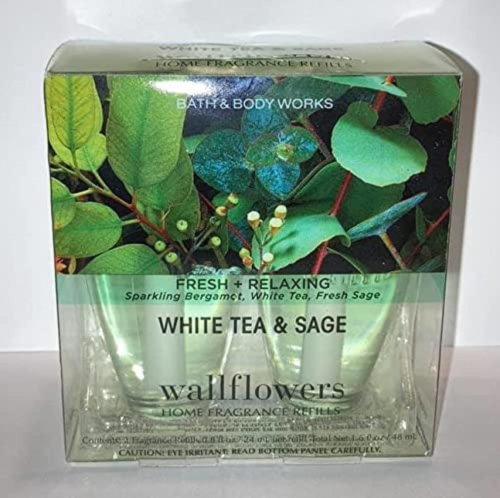 Wallflowers Bath Body Works Fragrance Refill Bulb 2 Pack White Tea ...