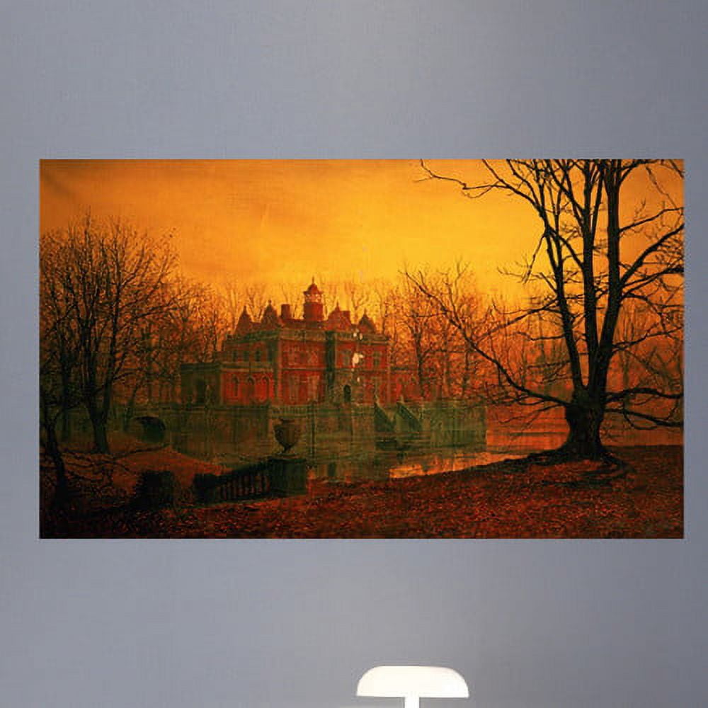 Wallhogs Grimshaw The Haunted House (19th) Wall Mural - Walmart.com