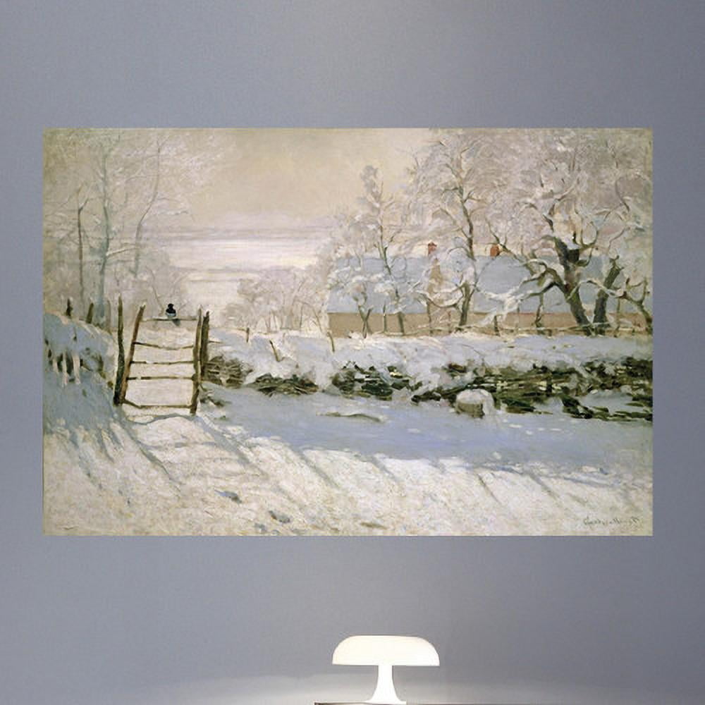 Wallhogs Monet The Magpie (1869) Poster Wall Mural - Walmart.com