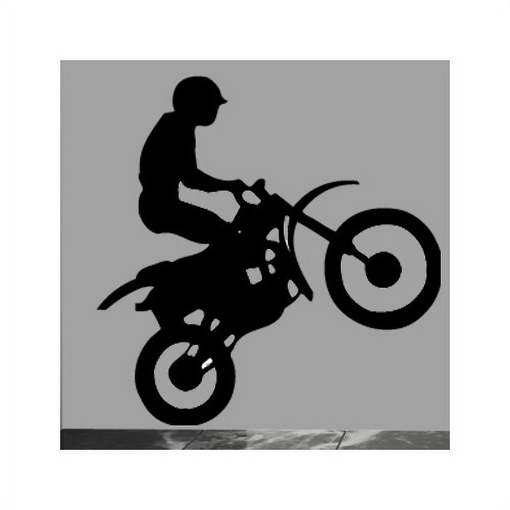 Wallhogs Motocross Silhouette Cutout Wall Decal - Walmart.com