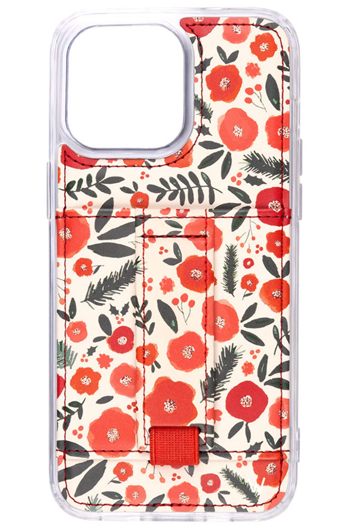 Walli Cases Winter Holly Phone Case for iPhone 14 with Wallet ...