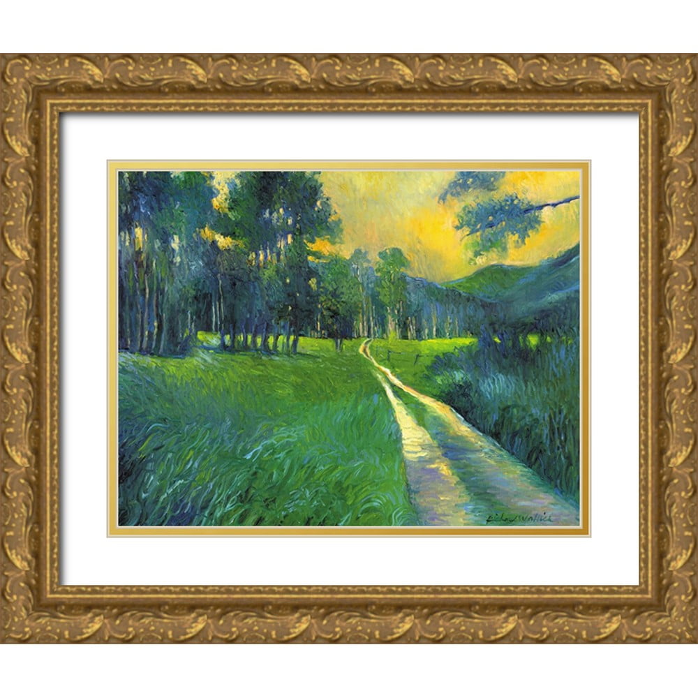 Wallich, Richard 32x26 Gold Ornate Wood Framed with Double Matting ...