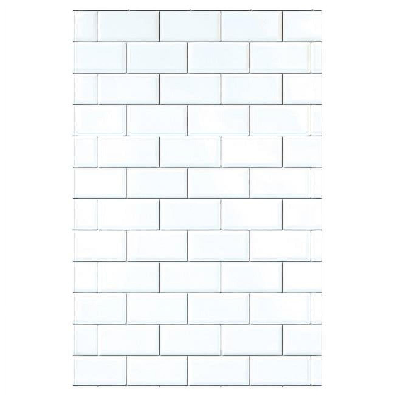 Wallies 17000 Subway Tiles Vinyl Wall Decals - 25 x 38 in. - 2 per Pack ...