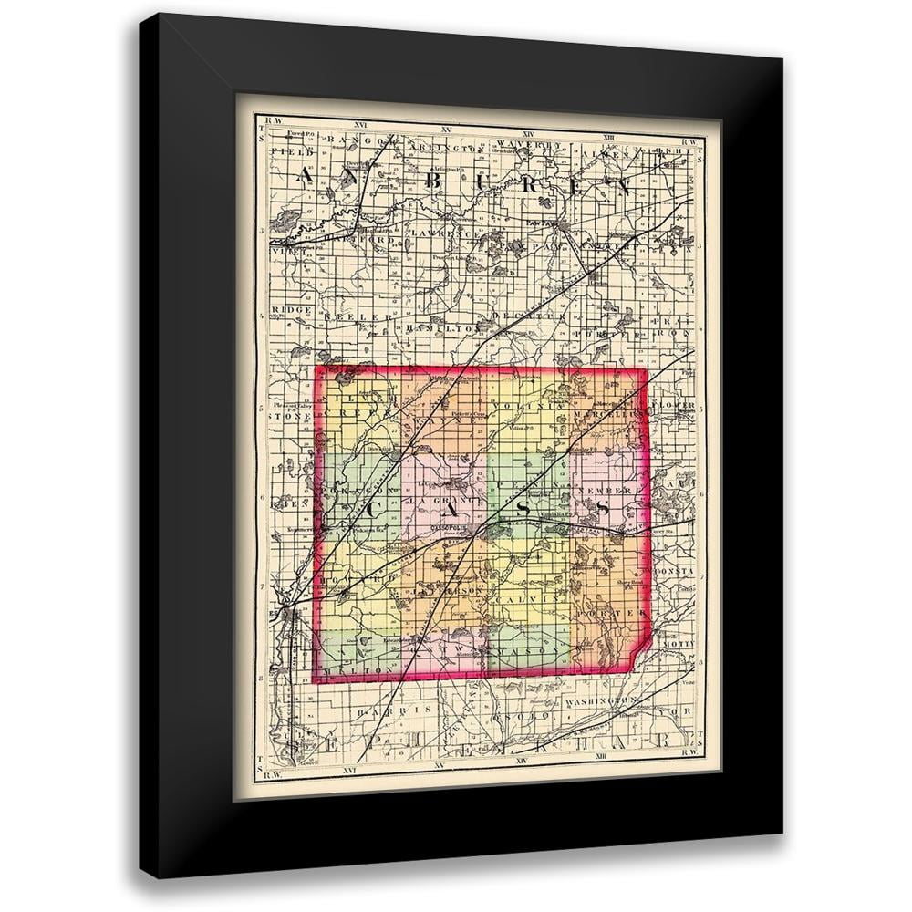 Walling 11x14 Black Modern Framed Museum Art Print Titled - Cass ...