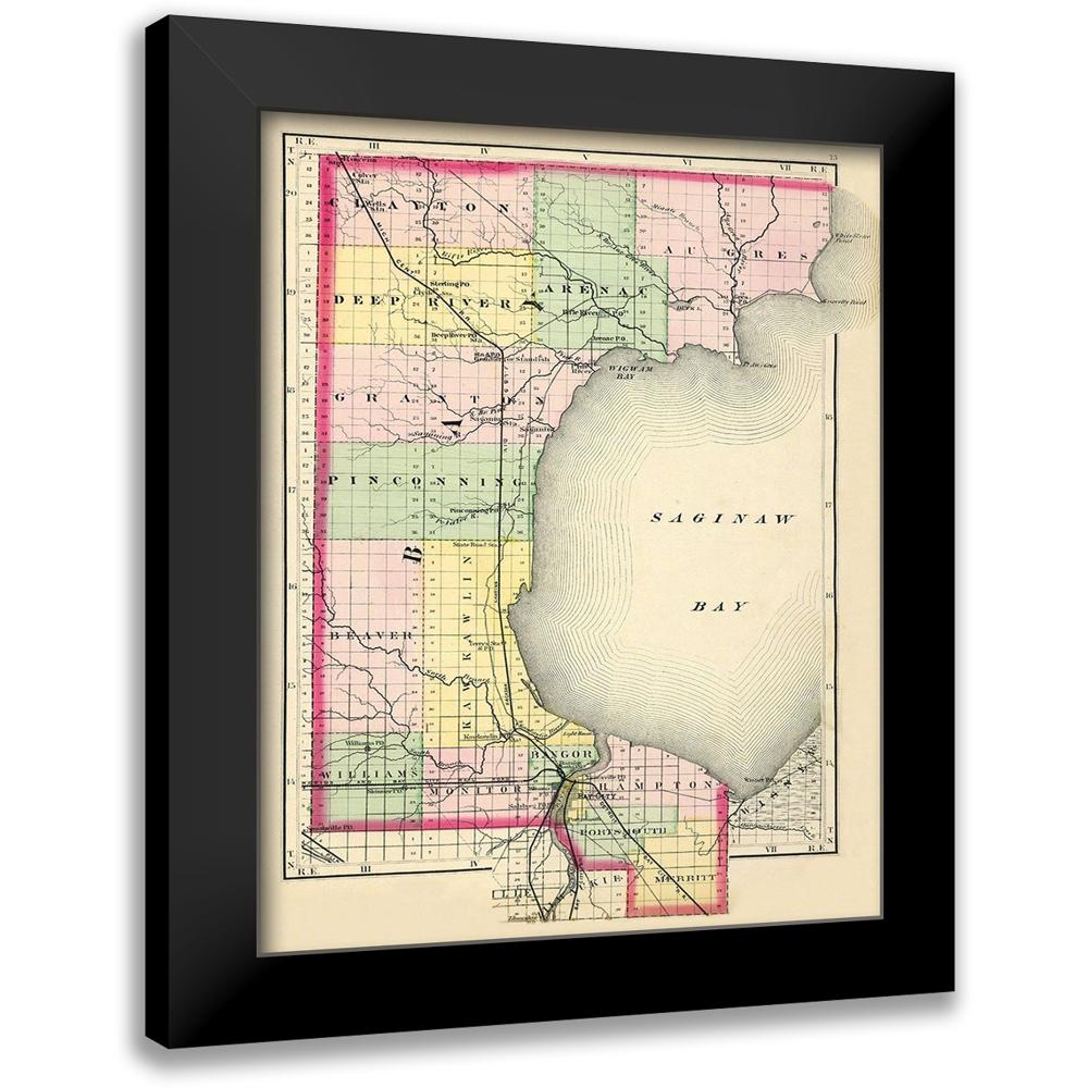 Walling 12x14 Black Modern Framed Museum Art Print Titled - Bay ...