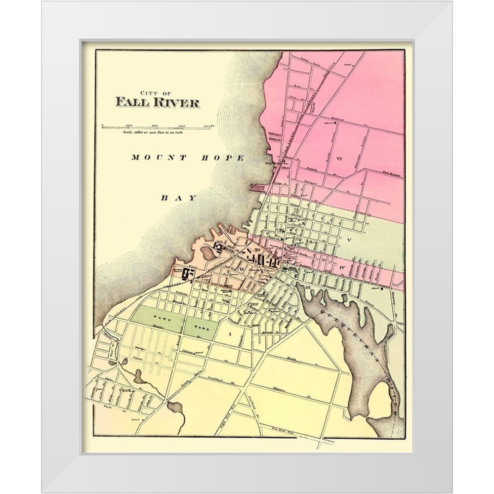 Walling 12x14 White Modern Wood Framed Museum Art Print Titled - Fall ...