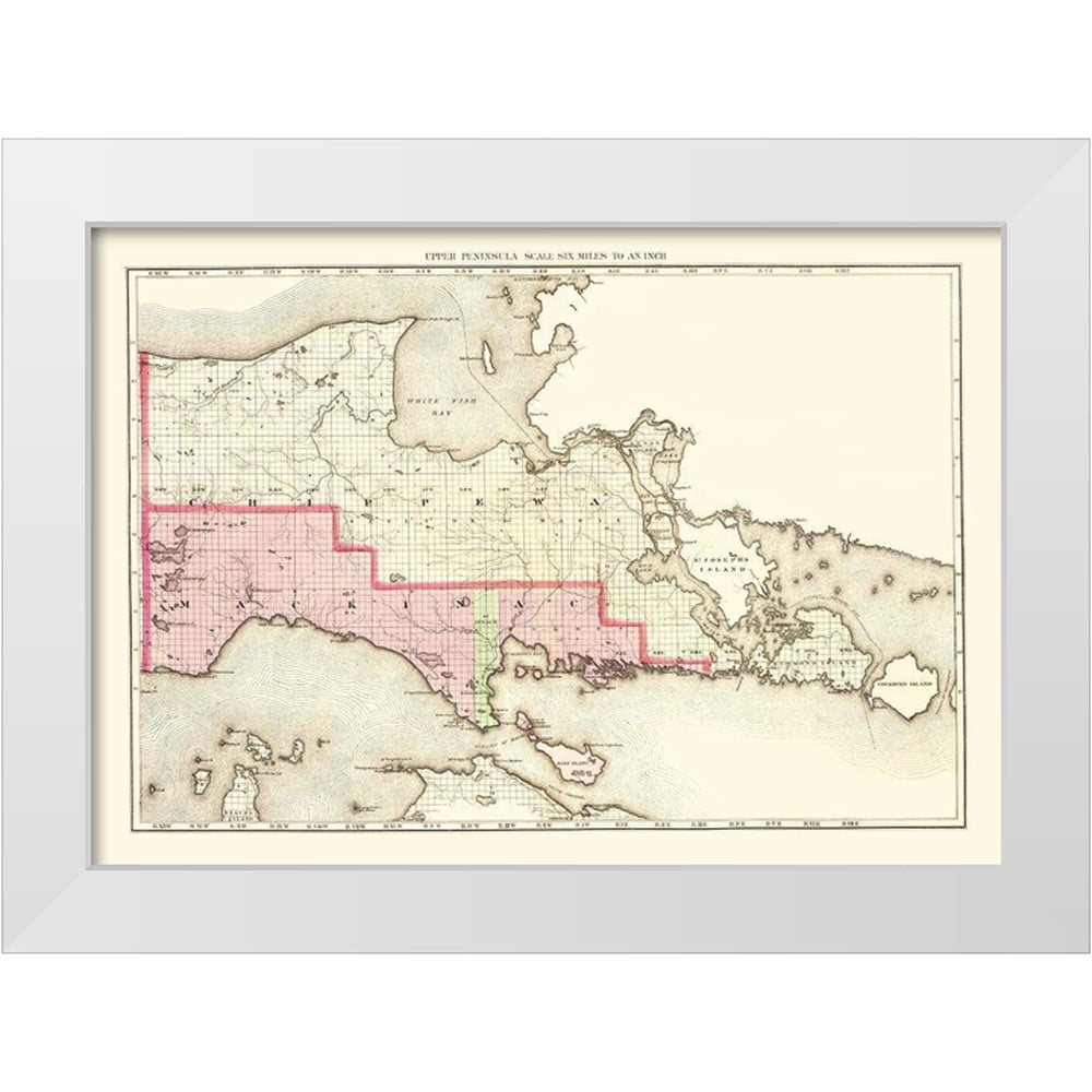 Walling 14x11 White Modern Wood Framed Museum Art Print Titled ...