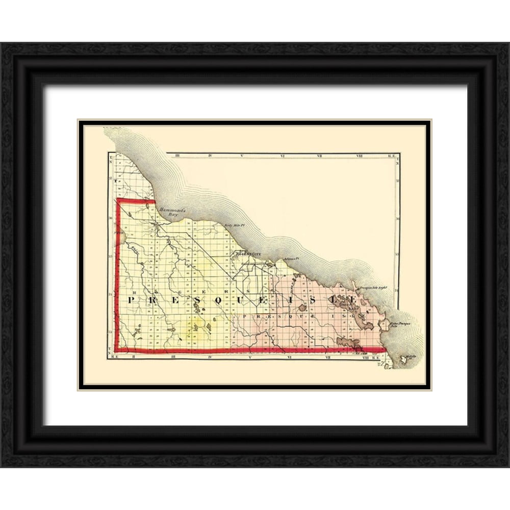 Walling 14x12 Black Ornate Wood Framed with Double Matting Museum Art ...