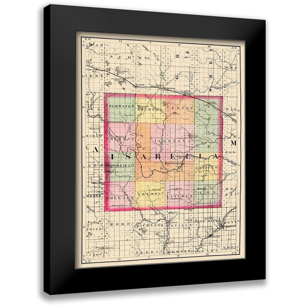 Walling 15x18 Black Modern Framed Museum Art Print Titled - Isabella ...