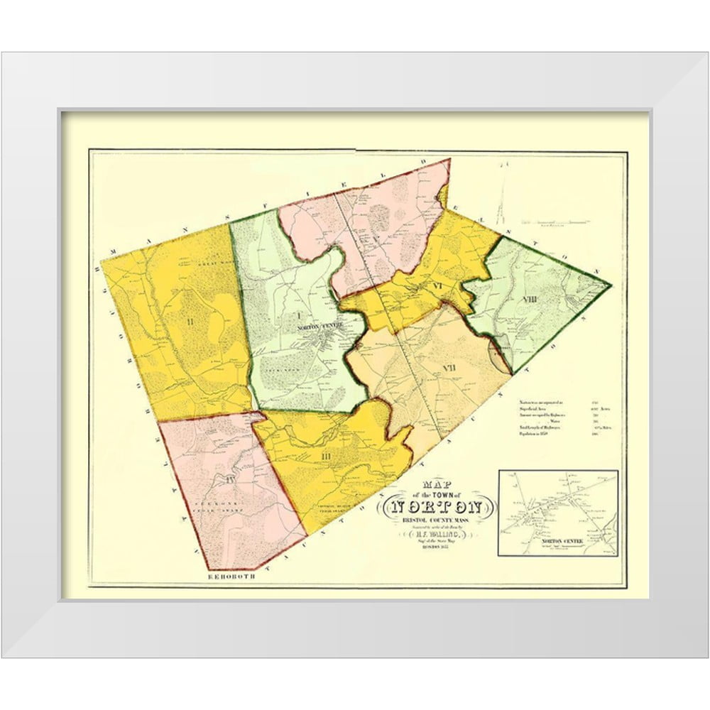 Walling 17x15 White Modern Wood Framed Museum Art Print Titled - Norton ...