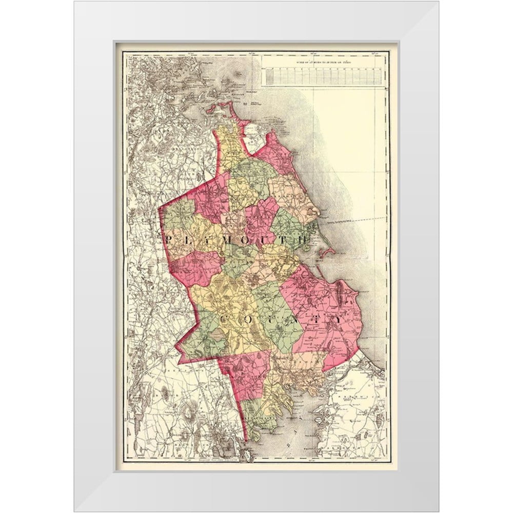 Walling 17x24 White Modern Wood Framed Museum Art Print Titled ...