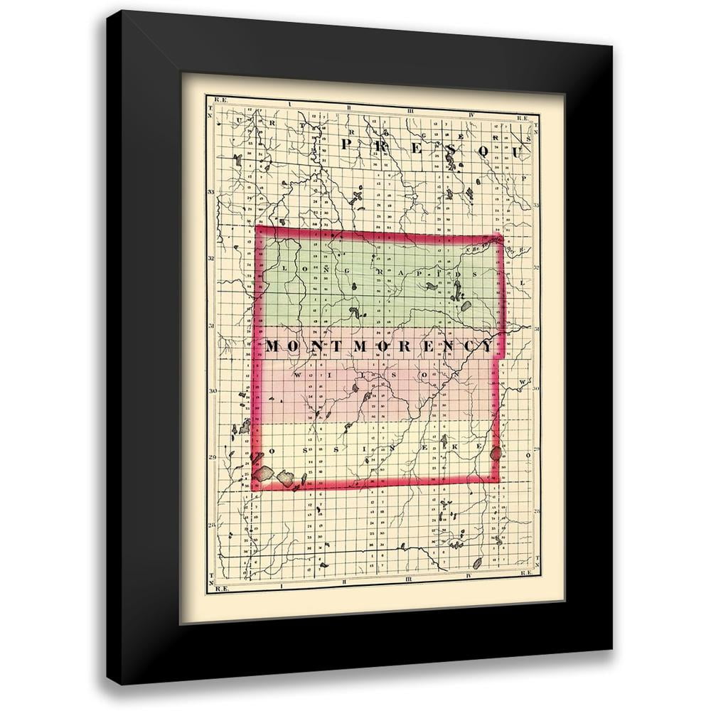 Walling 19x24 Black Modern Framed Museum Art Print Titled - Montmorency ...