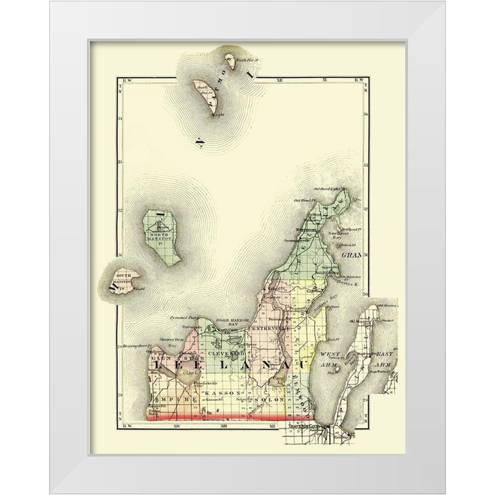 Walling 19x24 White Modern Wood Framed Museum Art Print Titled ...