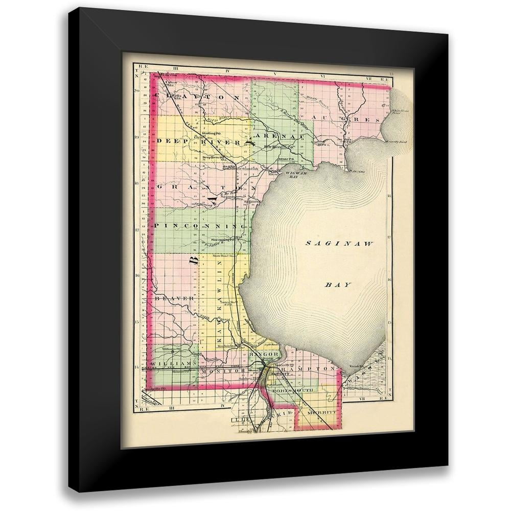 Walling 20x24 Black Modern Framed Museum Art Print Titled - Bay ...