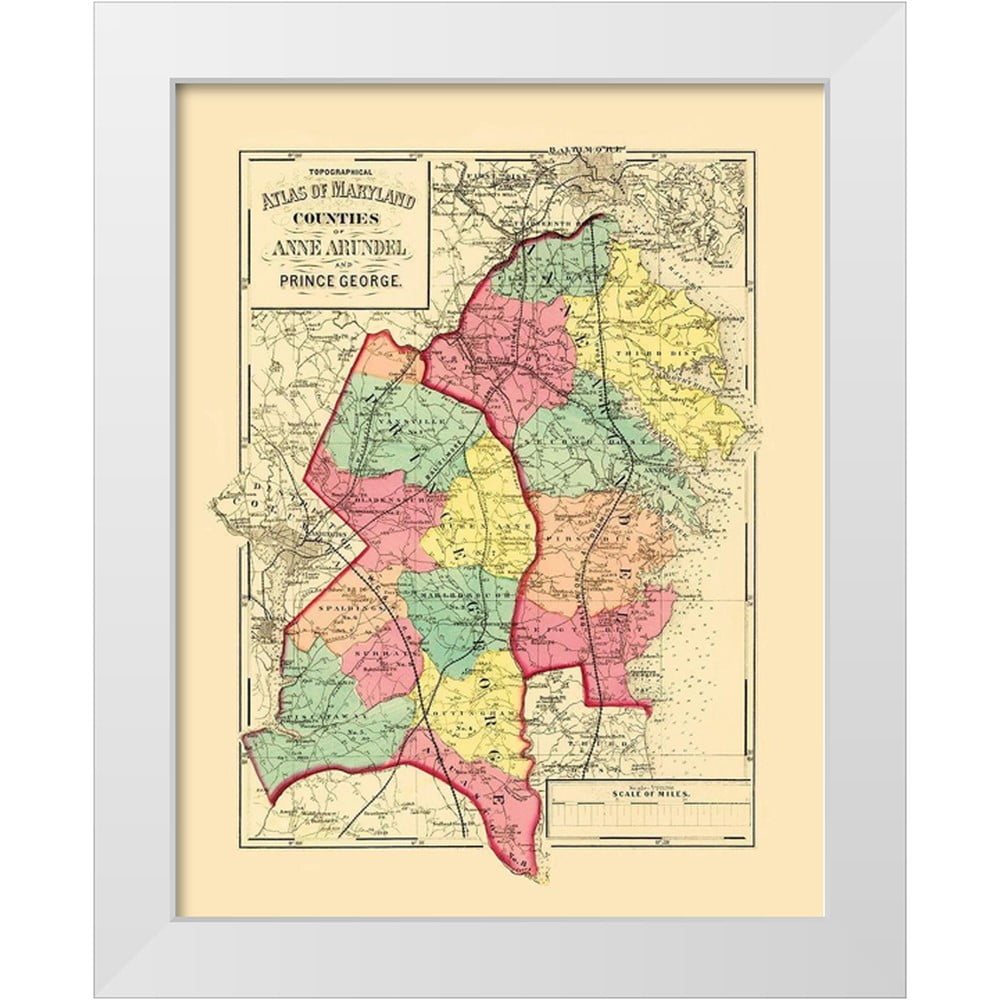 Walling 20x24 White Modern Wood Framed Museum Art Print Titled - Anne ...