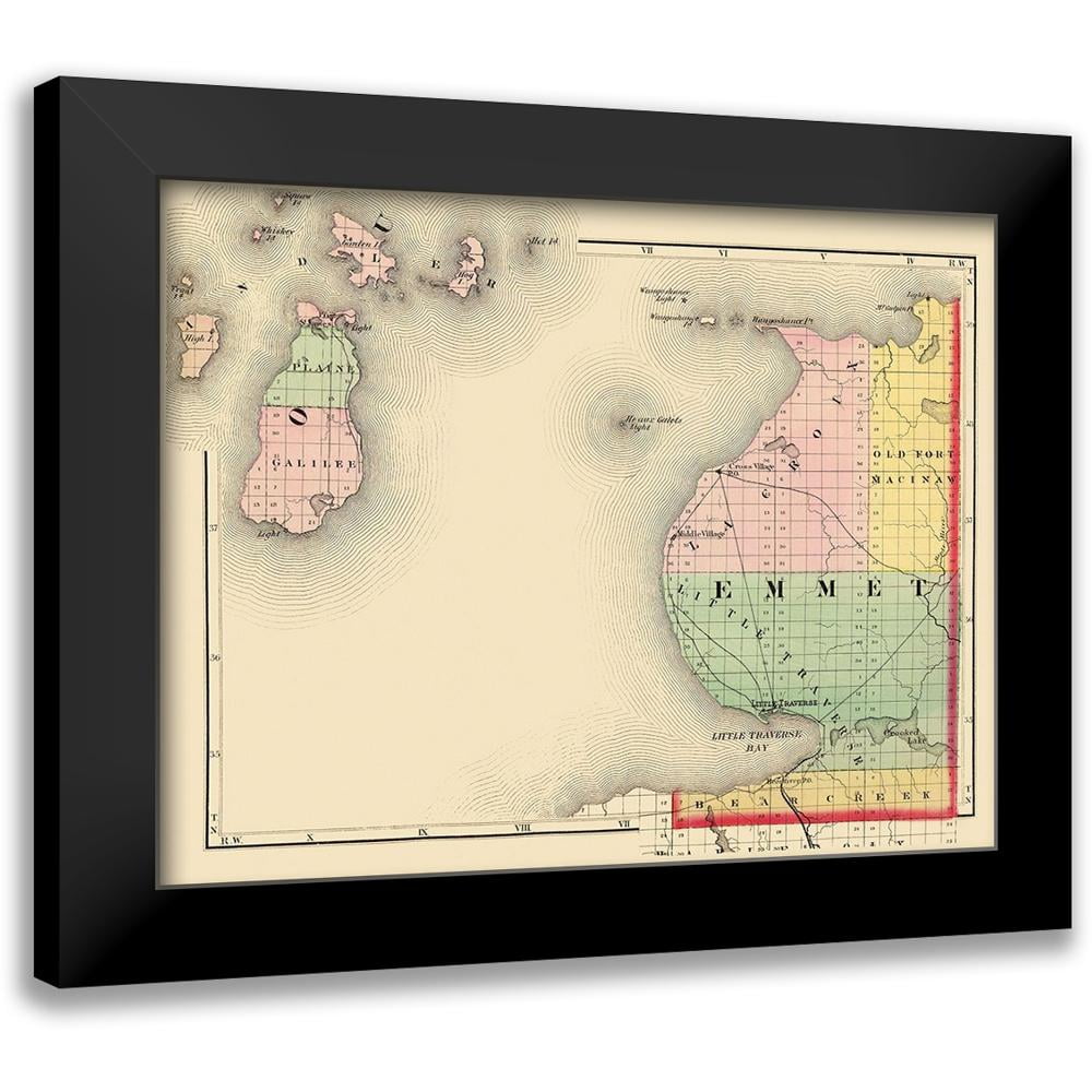 Walling 24x19 Black Modern Framed Museum Art Print Titled - Emmet ...