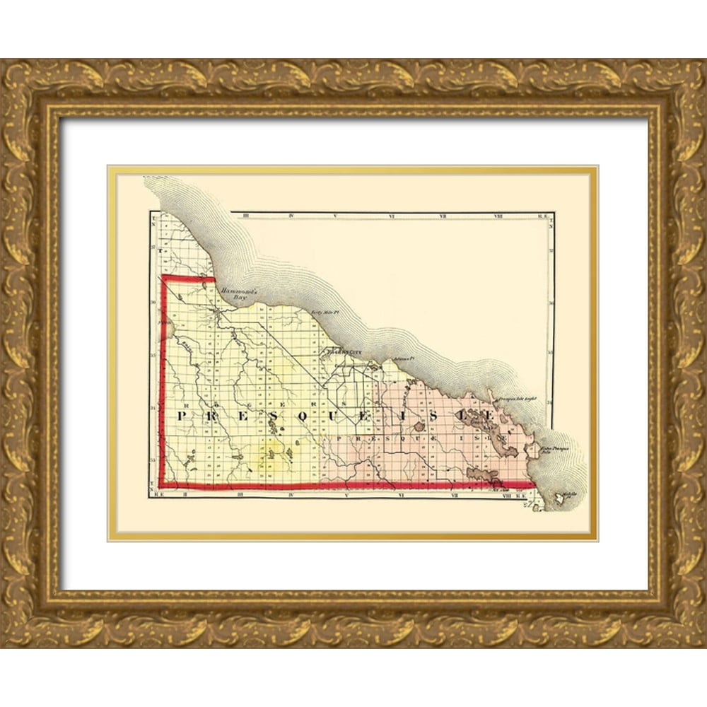 Walling 24x19 Gold Ornate Wood Framed with Double Matting Museum Art ...