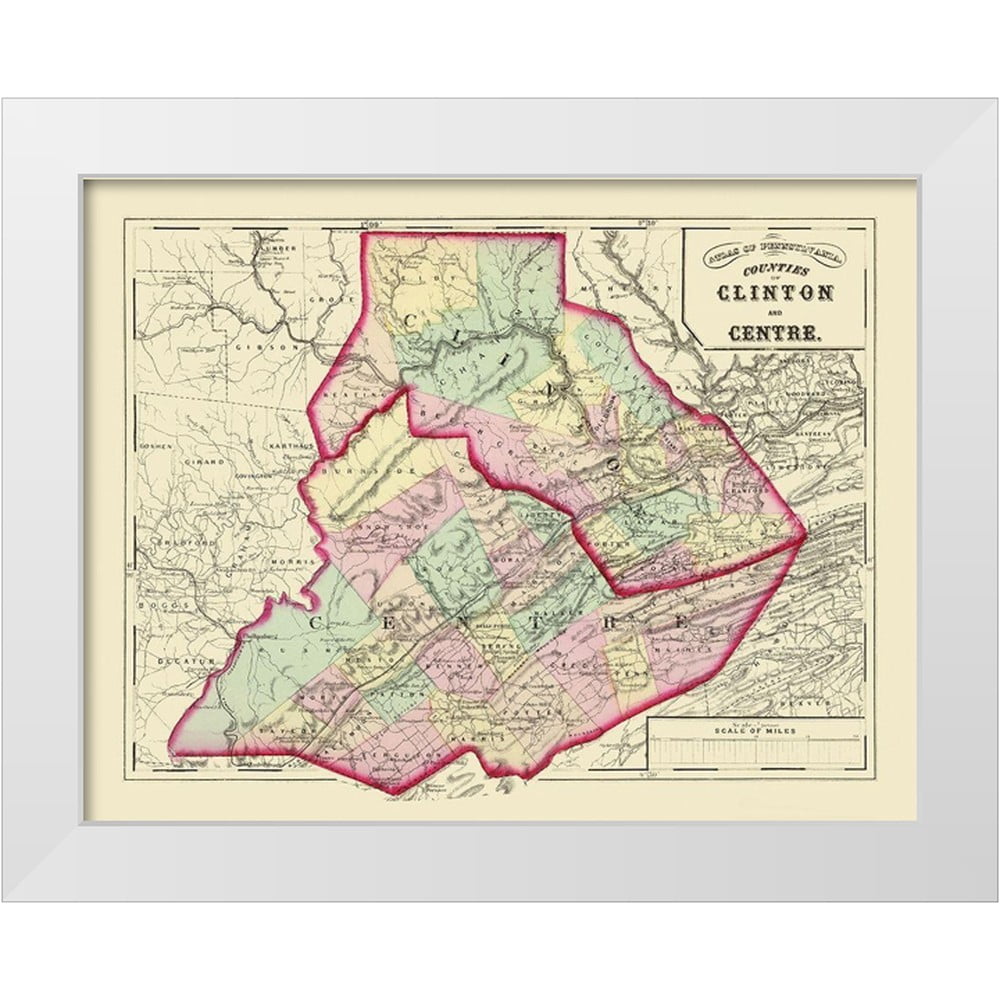 Walling 32x26 White Modern Wood Framed Museum Art Print Titled ...