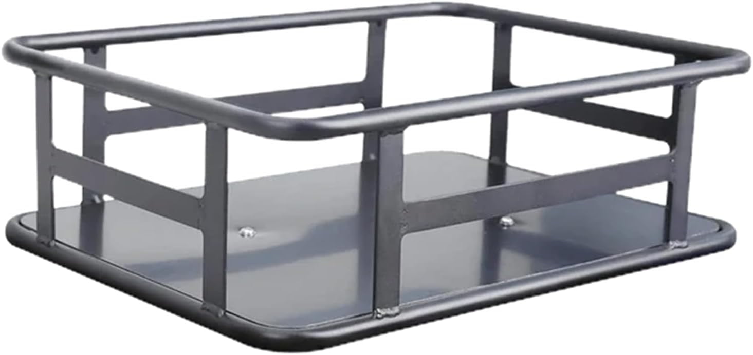 Wallke Rear Bike Basket, Large Rear Removable Bicycle Basket, Metal ...