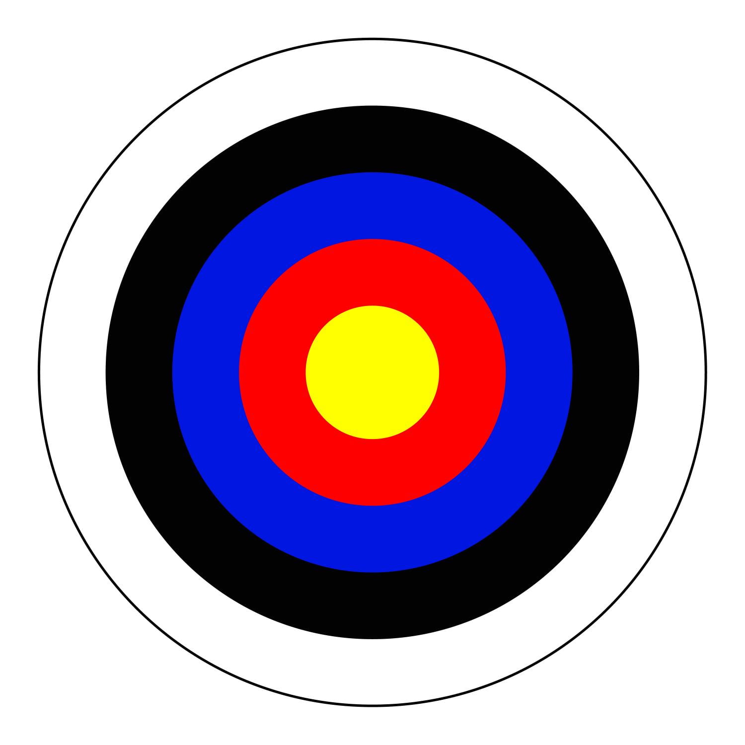 Wallmonkeys Large Bullseye Vinyl Removable Art Decal - 36x36 inches ...