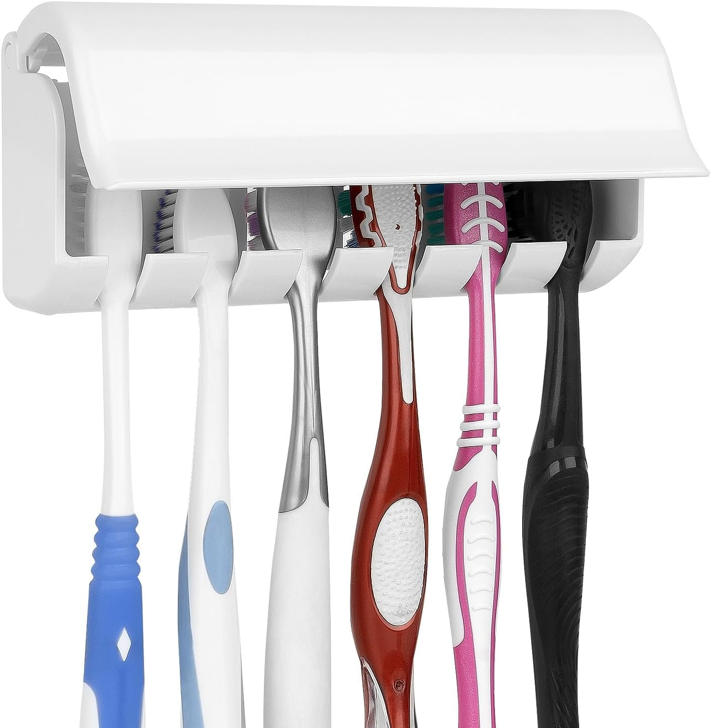 Wallmount Toothbrush Holder with Cover for Shower, RV Cabinet Organizer ...