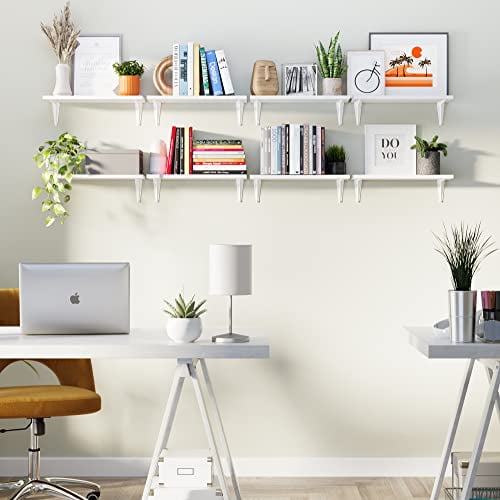 Wallniture Arras 17"x6" Floating Shelves for Wall, Bookshelf Living ...