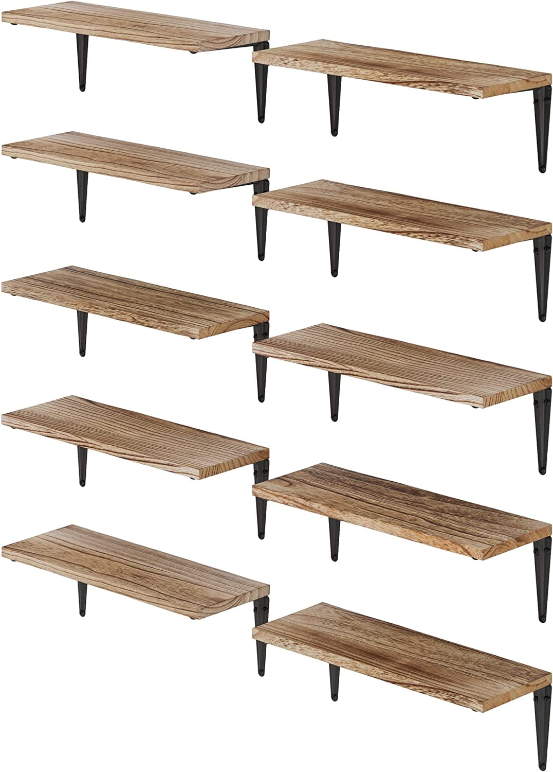 Wallniture Arras Floating Shelves for Wall Decor, 17"x 6" Bookshelf ...