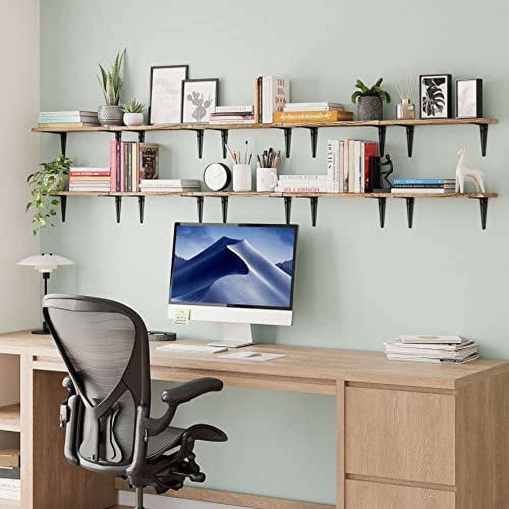 Wallniture Arras Floating Shelves for Wall Decor, 17"x 6" Bookshelf ...