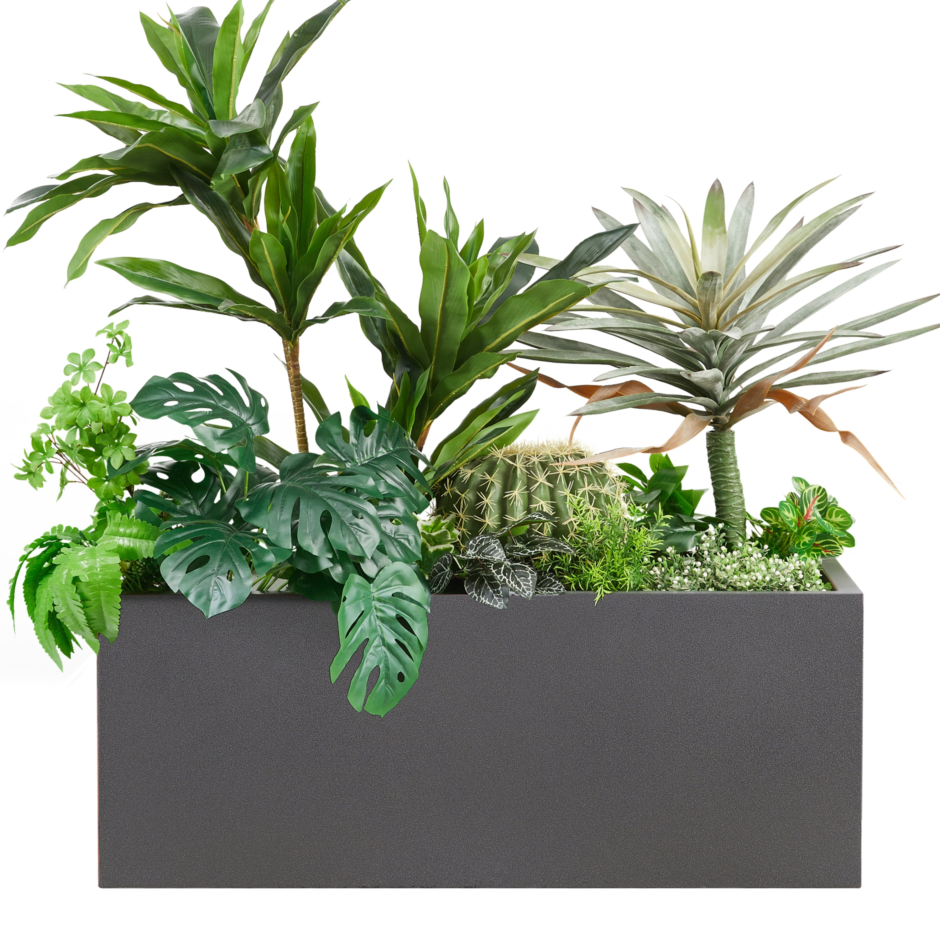 Wallowa Metallic Heavy Long and Large Outdoor/Indoor Planter Box ...