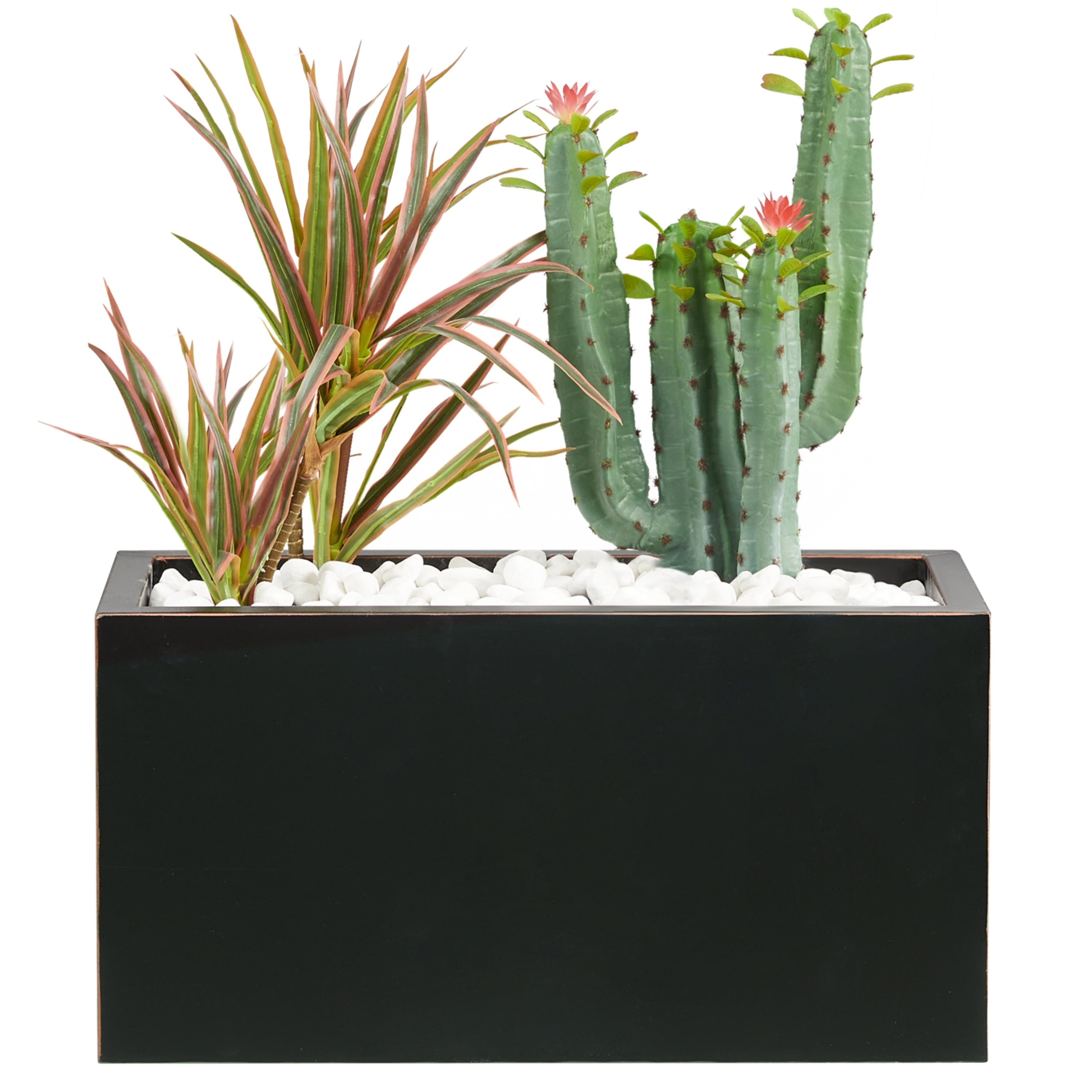 Wallowa Metallic Heavy Rectangle Planter Box for Outdoor/Indoor ...