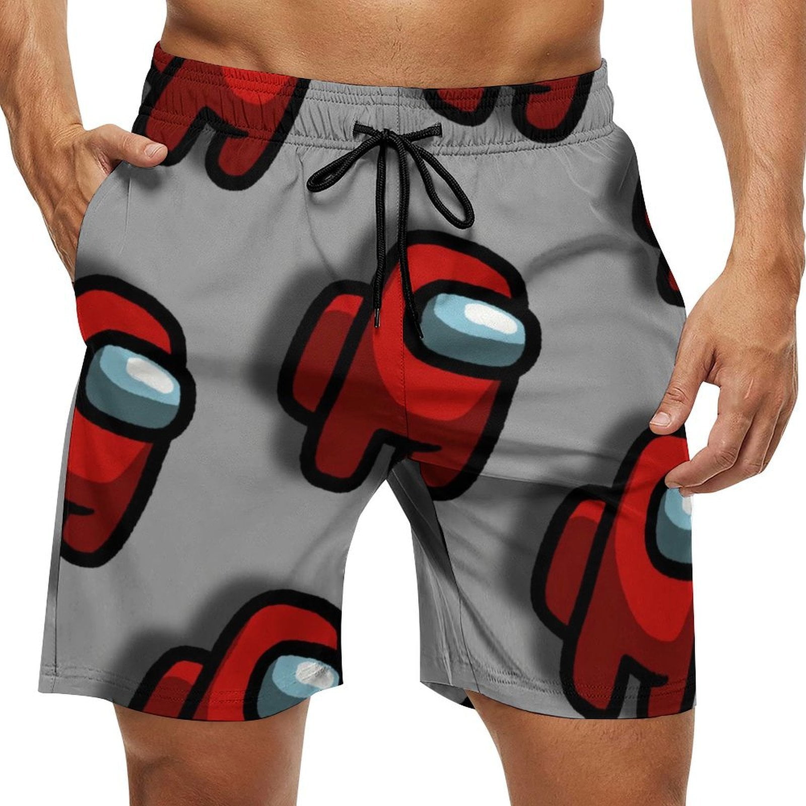 Wallpaper Among Us Mens Swimming Trunks Swim Trunks Quick Dry Swim ...