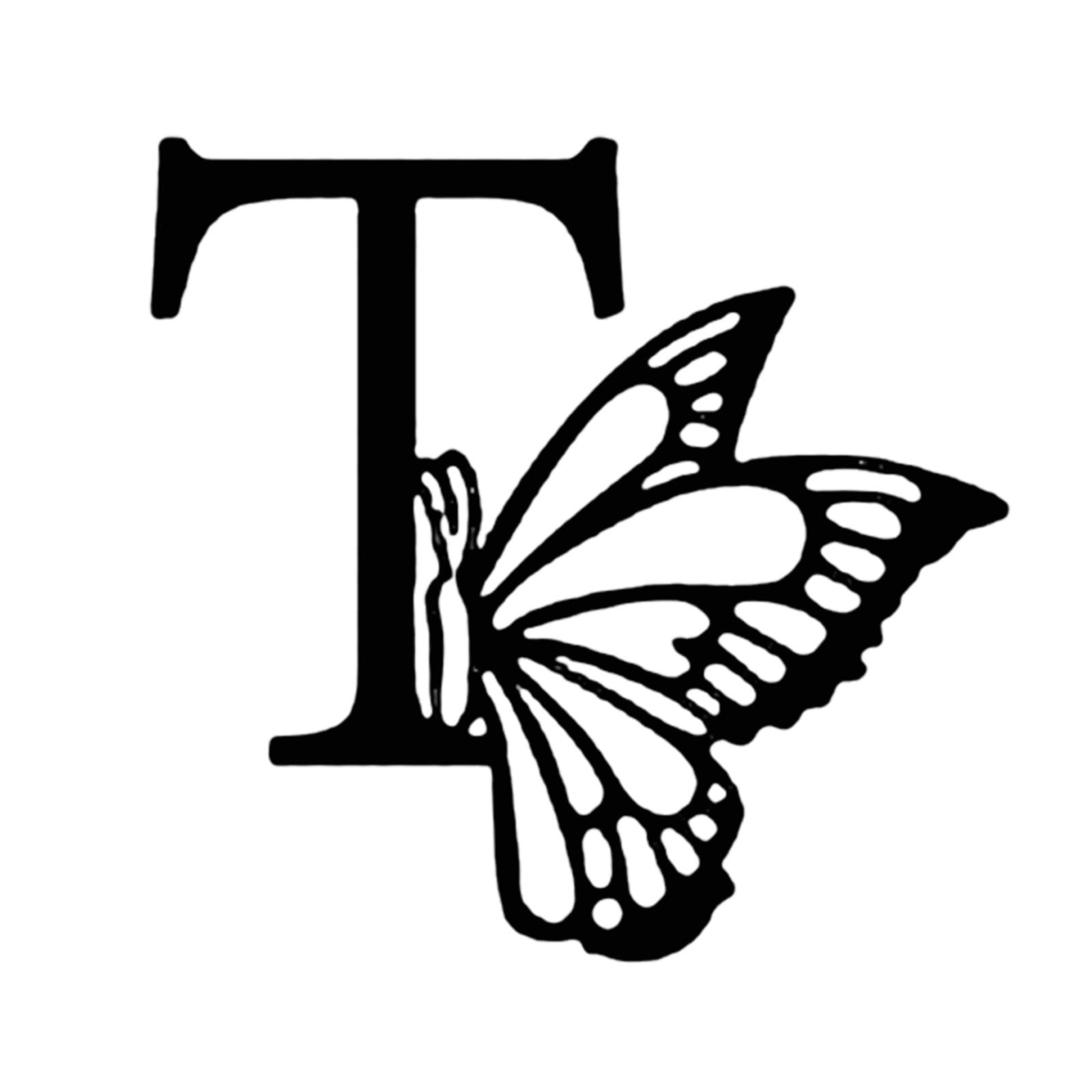 Wallpaper for Bedroom Men Decal Name Stickers Paper Butterflies Large ...