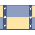 Wallpaper Border - White Stars Yellow Blue Wall Border Retro Design ...