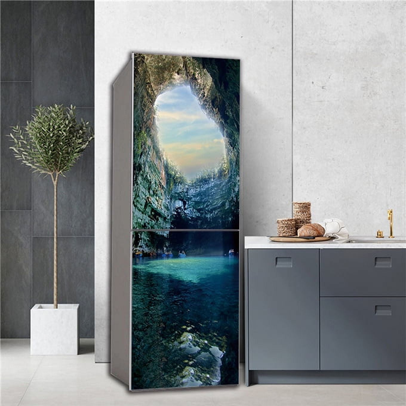 Wallpaper For Fridge Door Sticker Self Adhesive Waterproof Refrigerator ...