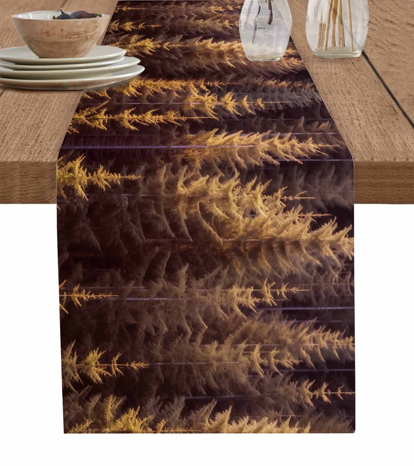 Wallpaper Forest Tree Autumn Grain Table Runner ration Home r Dinner ...