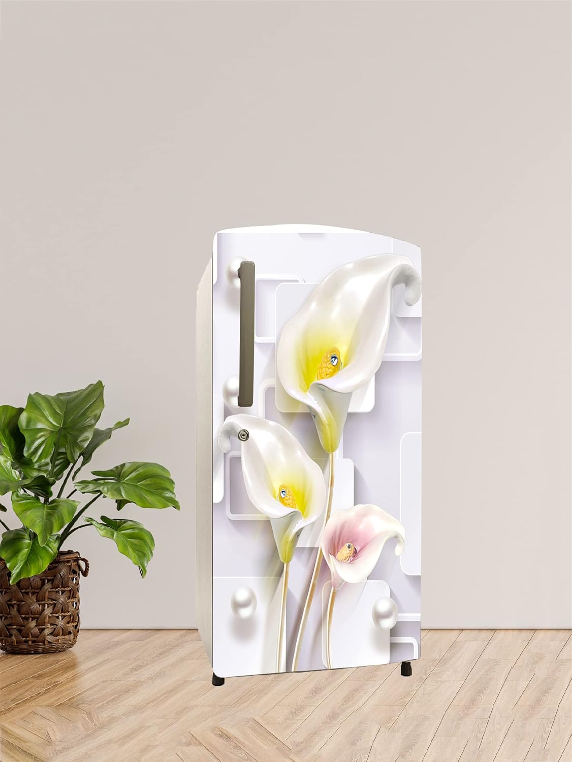 Wallpaper Mart Fridge Single Door Sticker Wrap Size 24x49 inch Design20 ...