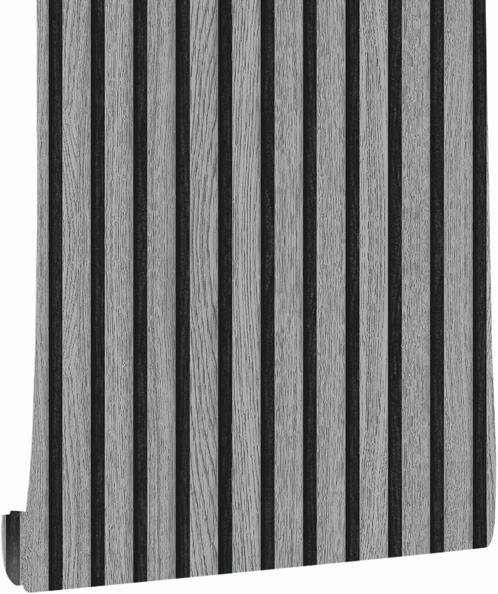 Wallpaper Peel and Stick Grating Stripe Self-Adhesive Wallpaper Faux ...